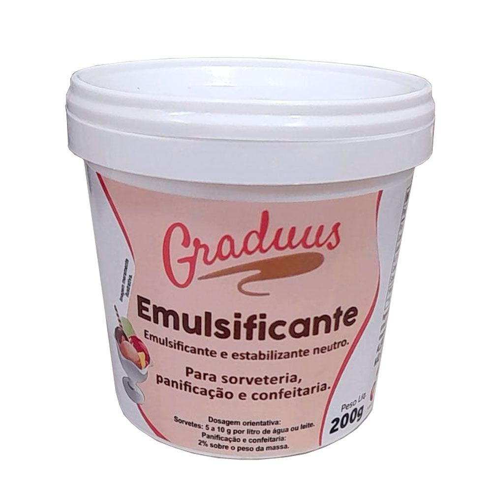 Emulsificante para sorvete e massas 200g GRADUUS