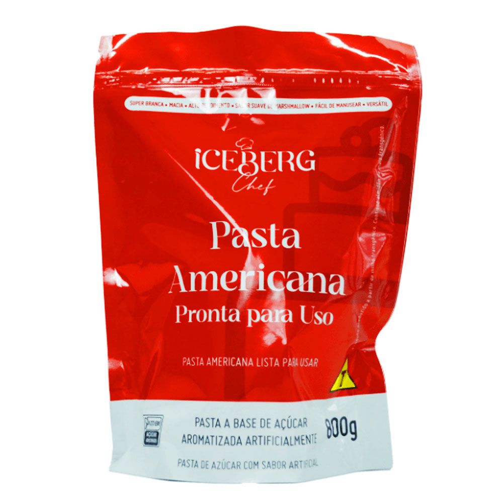 Pasta Americana Branca 800g ICEBERG