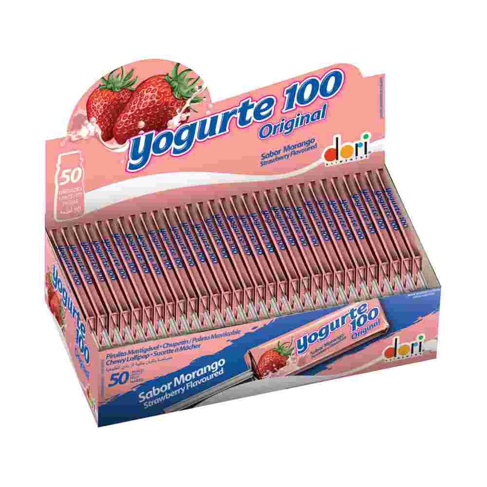 Pirulito Yogurte 100 Stick 50 Un Dori