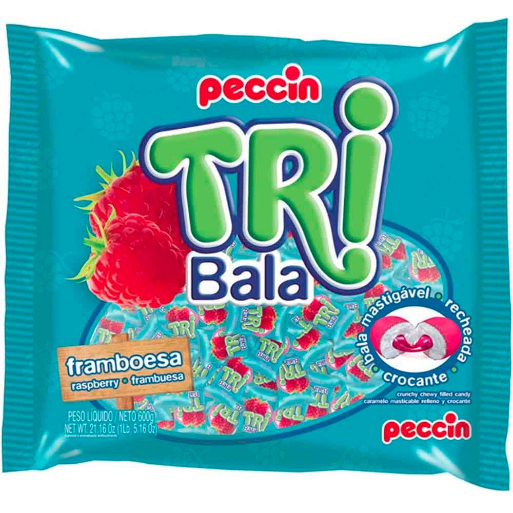 Tri Bala Mastigável Framboesa 500g Peccin