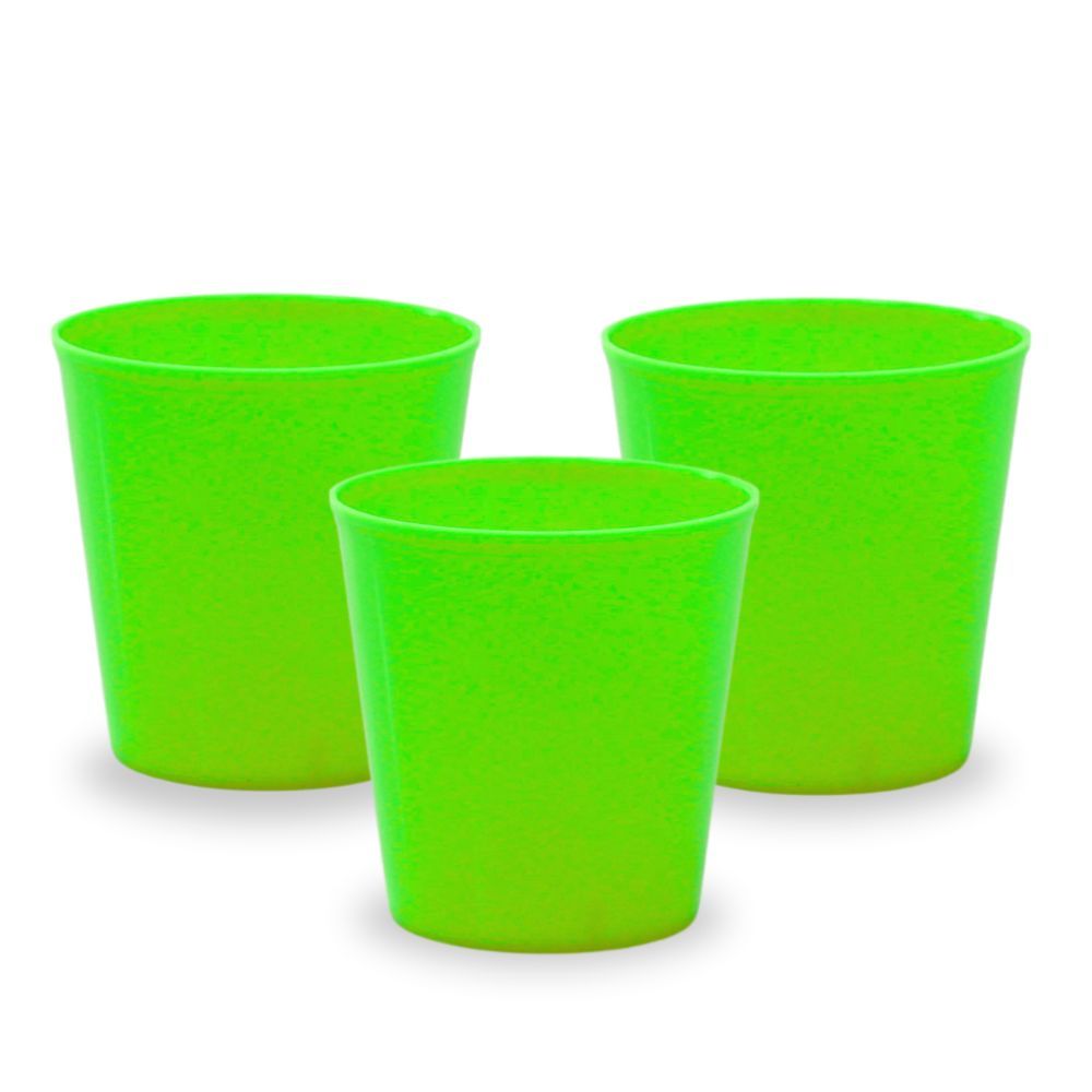 Copo Mini 25ml Verde Neon c/10 CLEAN WAVE