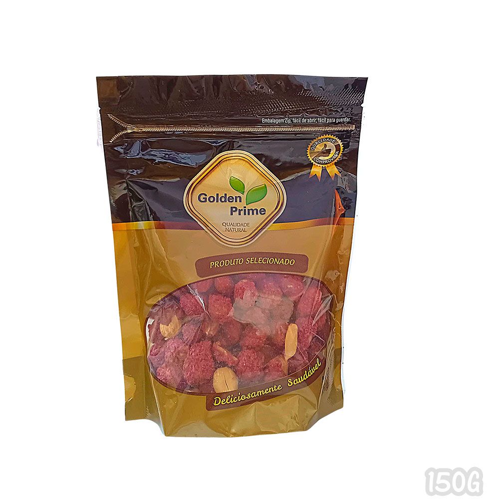 AMENDOIM CARAMELIZADO SABOR GROSELHA 150G GOLDEN PRIME