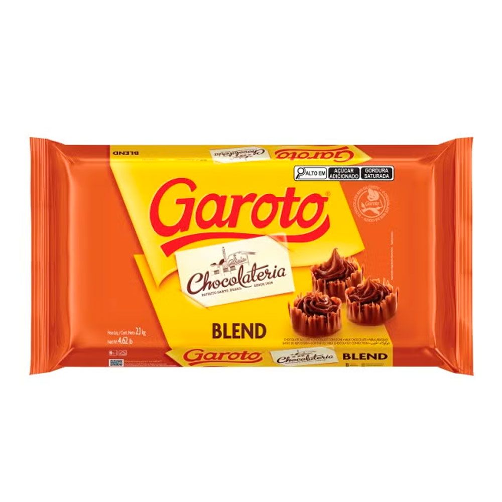 Chocolate Nobre Blend Barra 2,100k GAROTO | Lojas Funchal