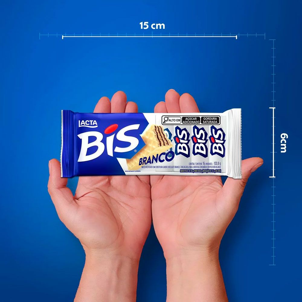 Bis Chocolate Branco 100,8g LACTA