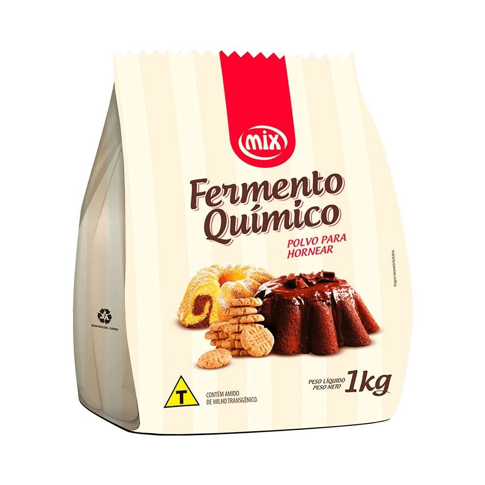 Fermento em Pó Quimico 1kg MIX