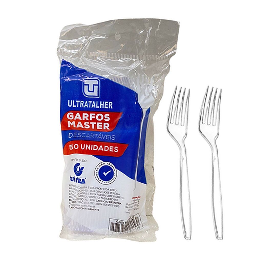 Garfos Refeição Master Cristal c/50 ULTRATALHER