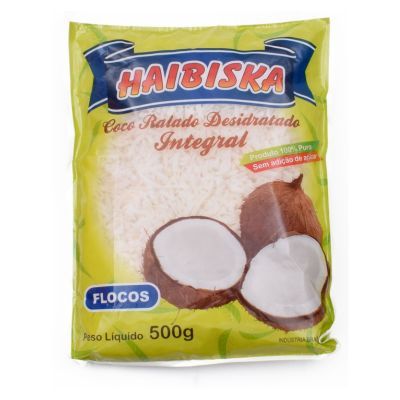 Coco Ralado Seco Flocos 500G HAIBISKA