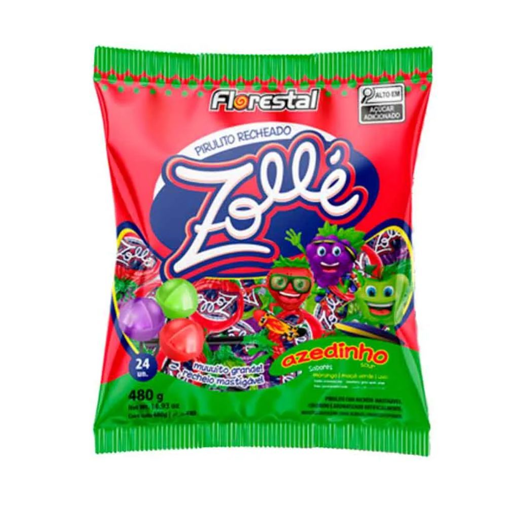 Pirulito Zolie Sortido 480g FLORESTAL