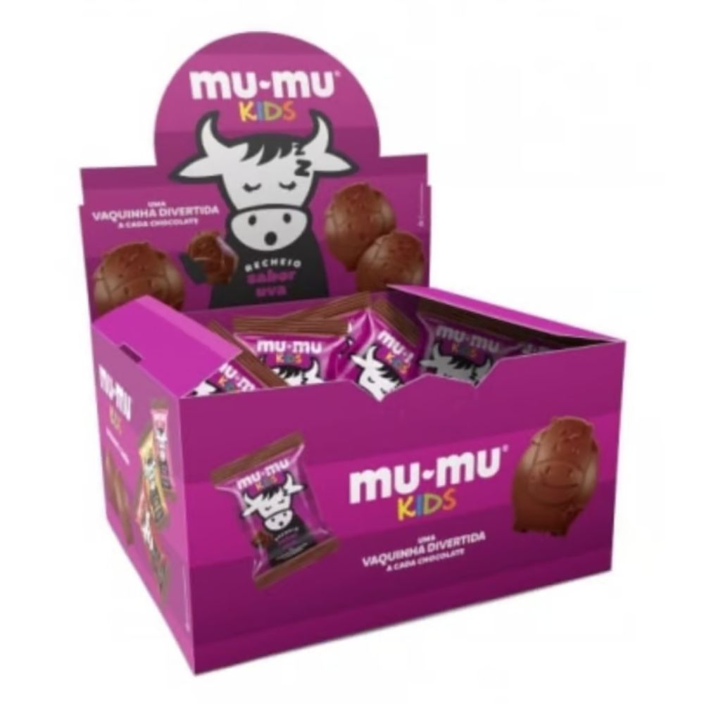 Mu-mu Kids Recheio Sabor Uva 24x15,6g NEUGEBAUER